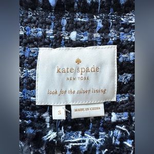 kate spade | Jackets & Coats | Nwt Kate Spade Flounce Sleeve Tweed ...